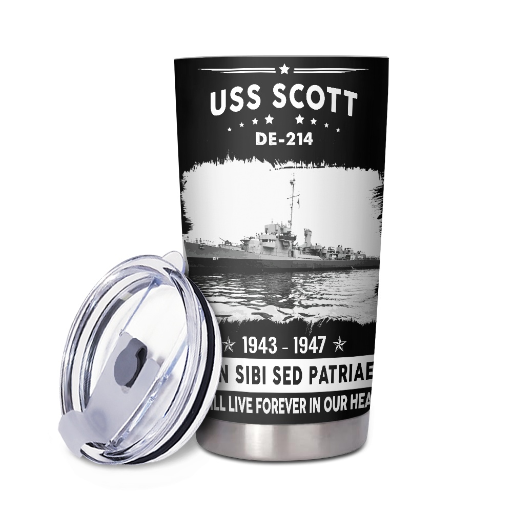 USS Scott DE 214 Tumbler