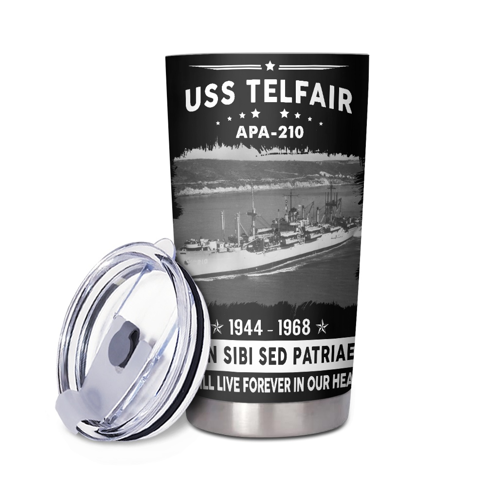 USS Telfair APA 210 Tumbler