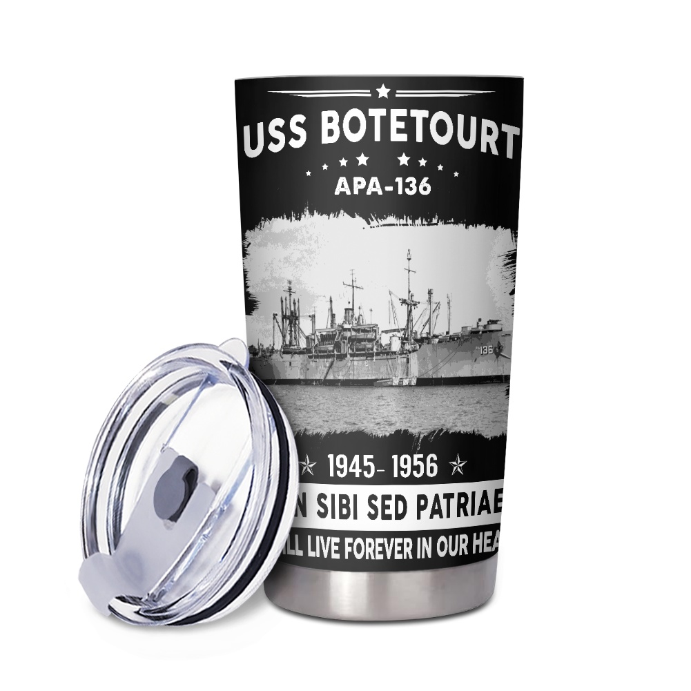 USS Botetourt APA 136 Tumbler