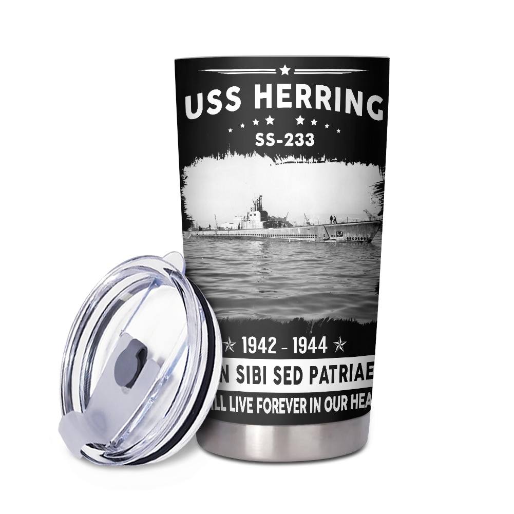 USS Herring SS 233 Tumbler